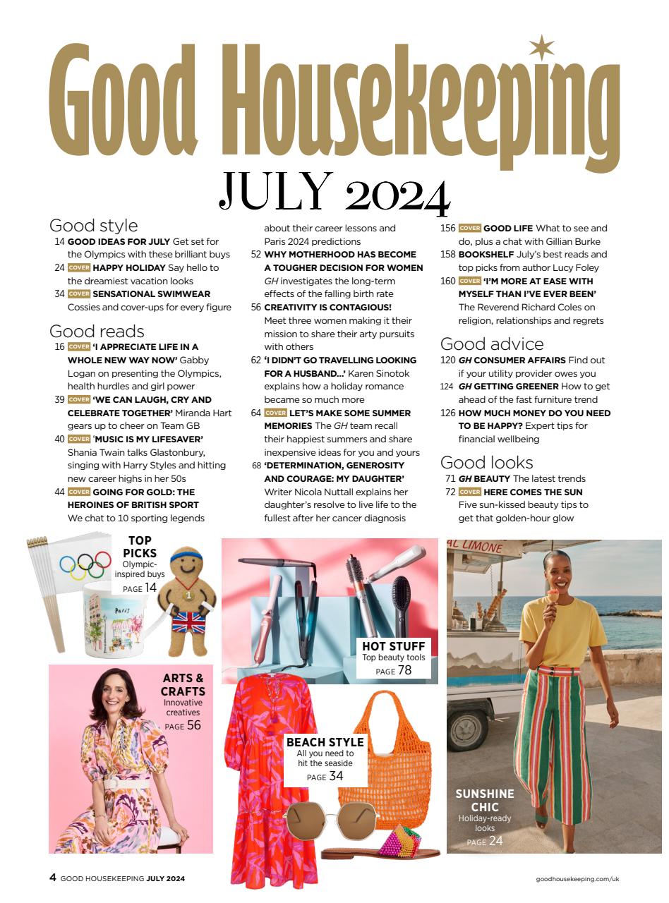 Good Housekeeping Magazine Subscriptions and Jul-24 Issue