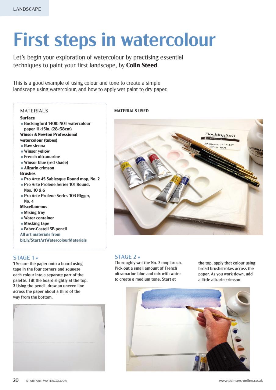 Start Art Magazine - Watercolour 2024 Back Issue