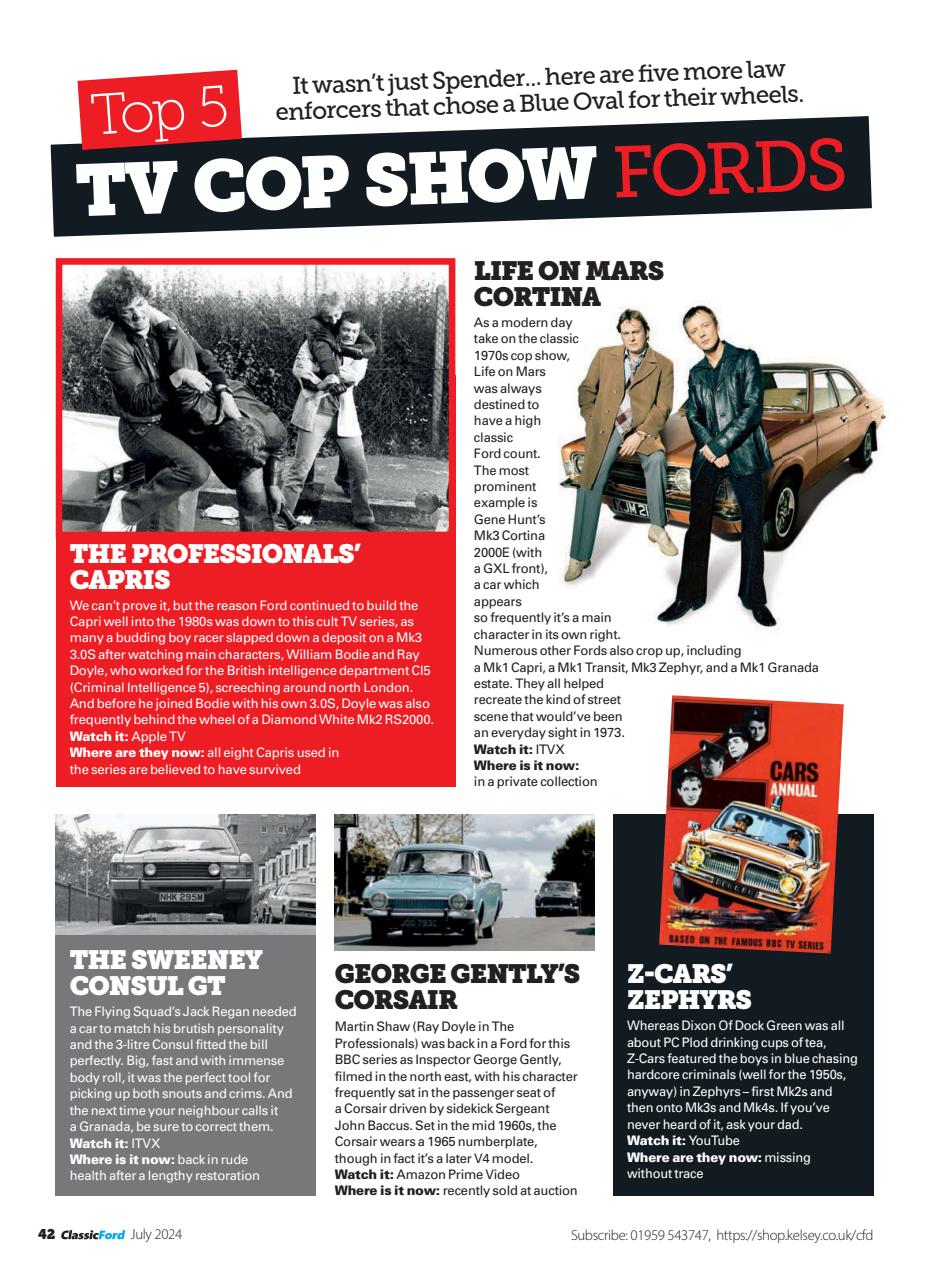 Classic Ford Magazine Subscriptions and Jul-24 Issue