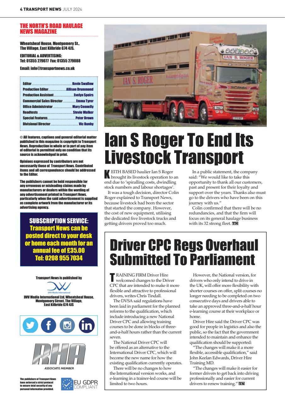 Transport News Magazine - Transport News July 2024 Back Issue