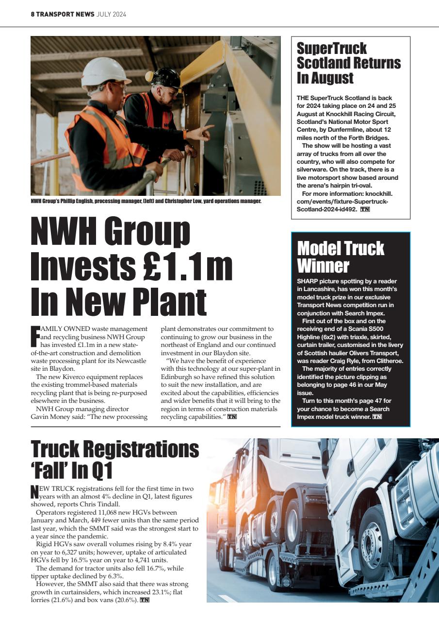 Transport News Magazine - Transport News July 2024 Back Issue
