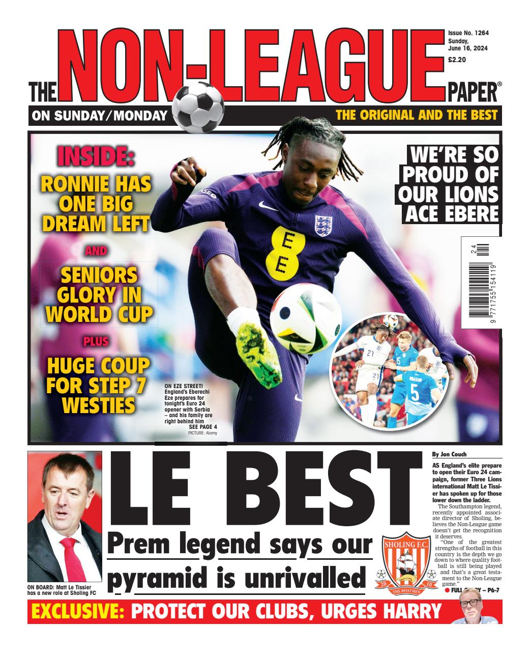The Non-League Football Paper Magazine - 16th June 2024 Back Issue
