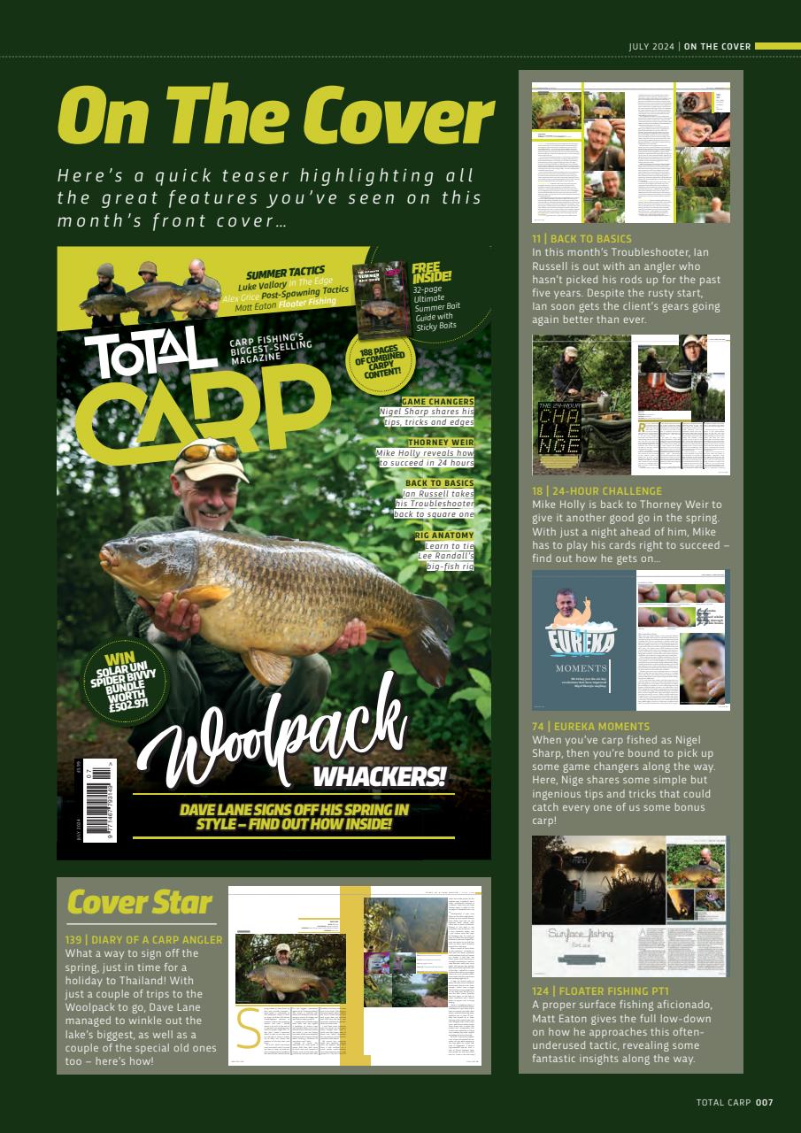Total Carp Magazine Subscriptions and July 2024 Issue