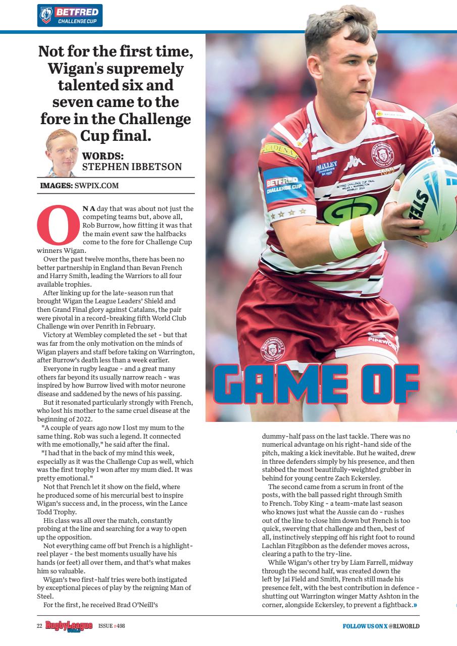 Rugby League World Magazine Subscriptions and 498 Issue