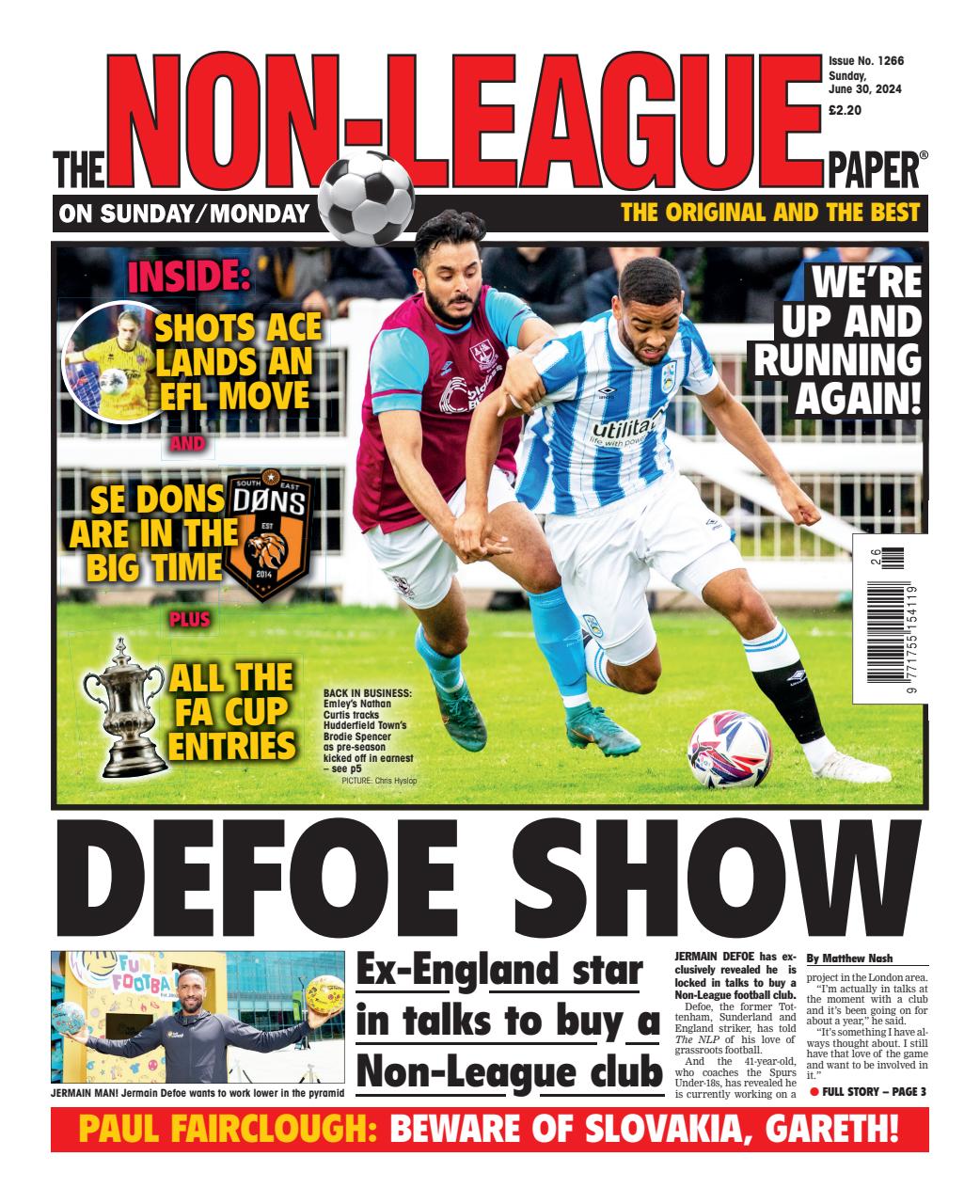 The Non-League Football Paper Magazine - 30th June 2024 Back Issue