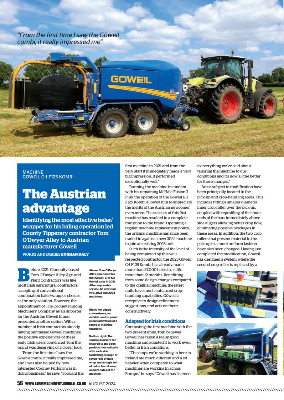 Farm Machinery Journal Magazine - August 2024 Back Issue
