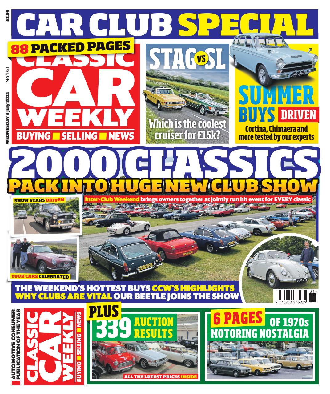 Classic Car Weekly Magazine - 03-Jul--2024 Back Issue