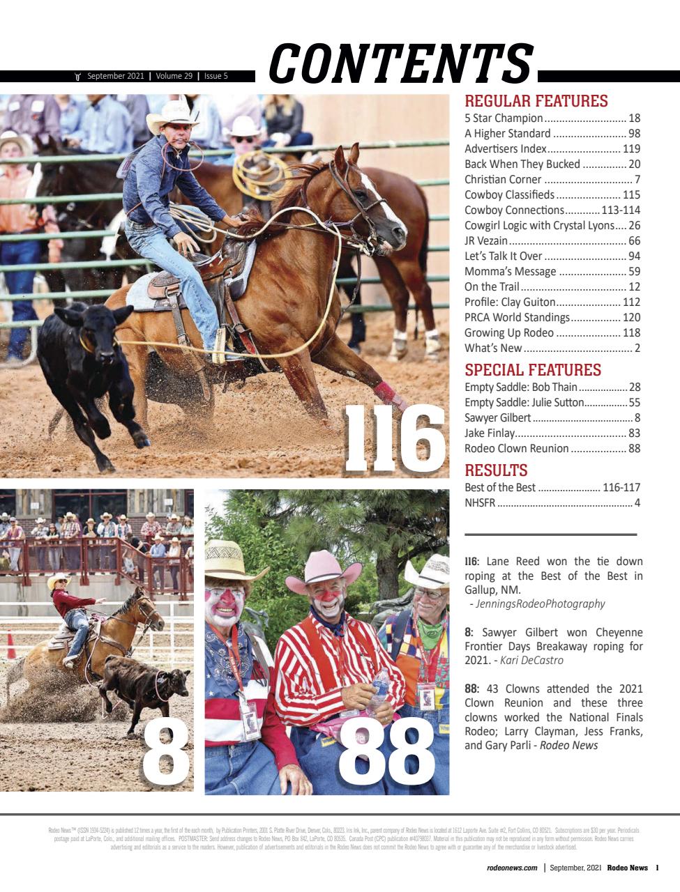 Rodeo Life Magazine - RN September 2021 Back Issue