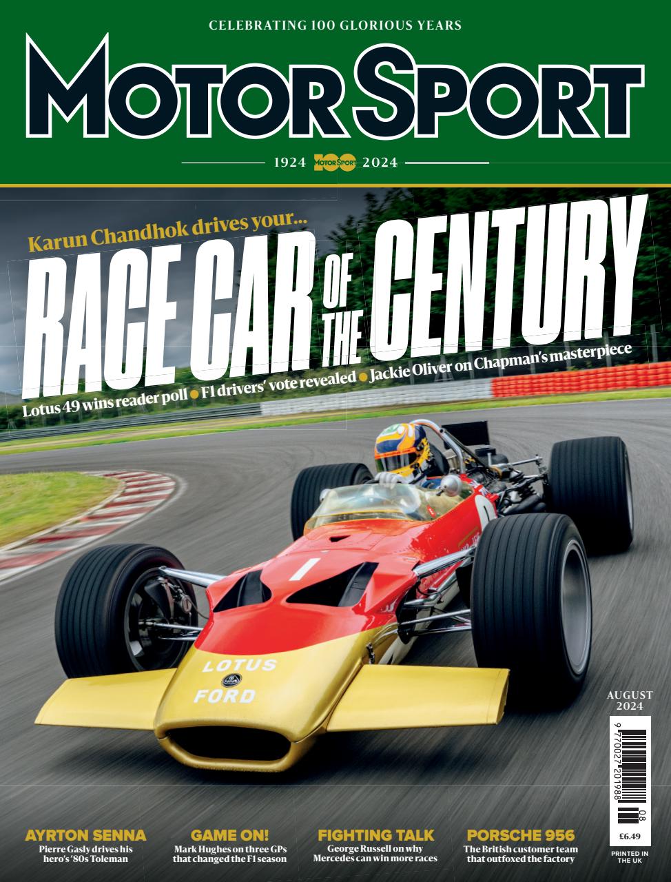 Motor Sport Magazine Subscriptions and Aug-24 Issue