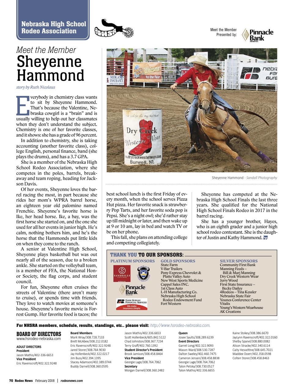 Rodeo Life Magazine - RN February 2018 Back Issue