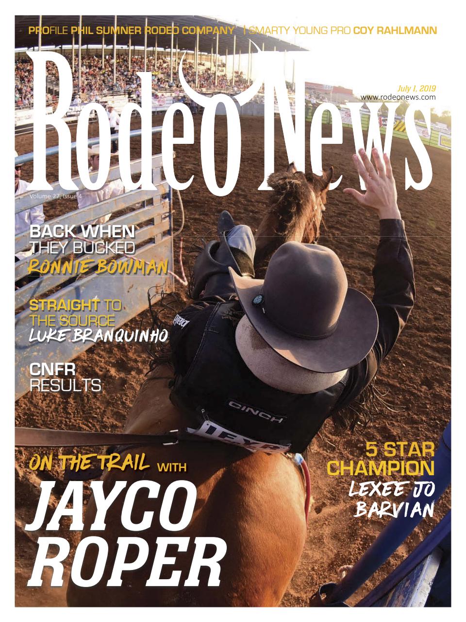 Rodeo Life Magazine - RN July 1st, 2019 Back Issue