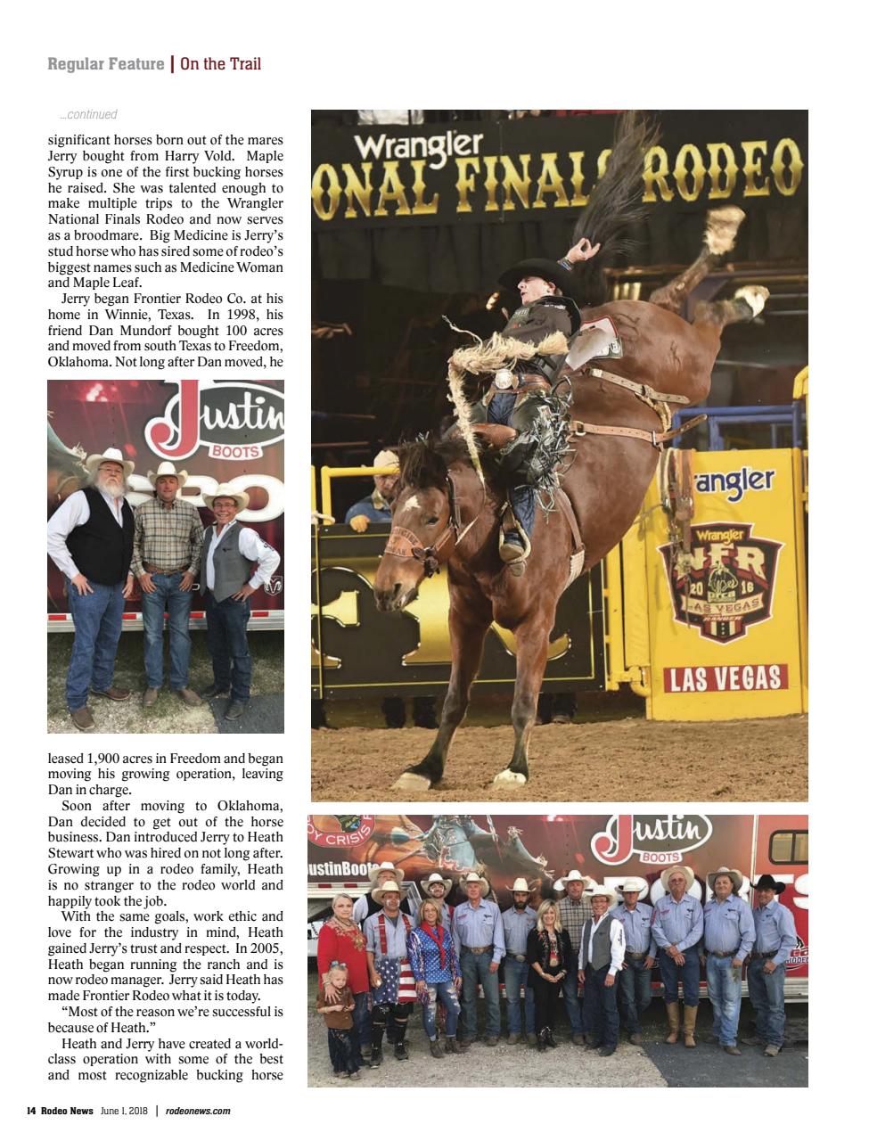 Rodeo Life Magazine - RN June 1st, 2018 Back Issue