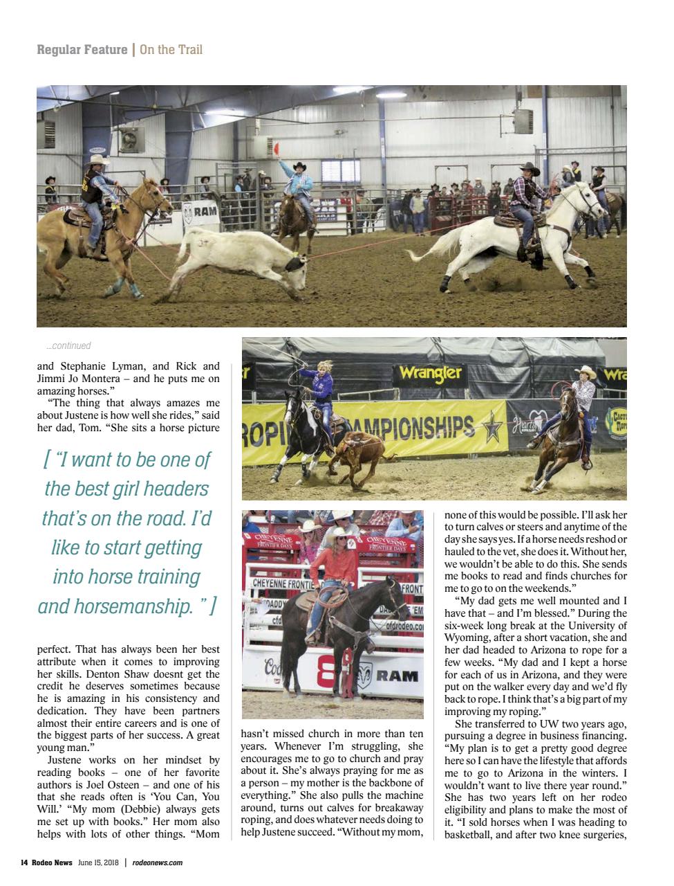 Rodeo Life Magazine - RN June 15th, 2018 Back Issue