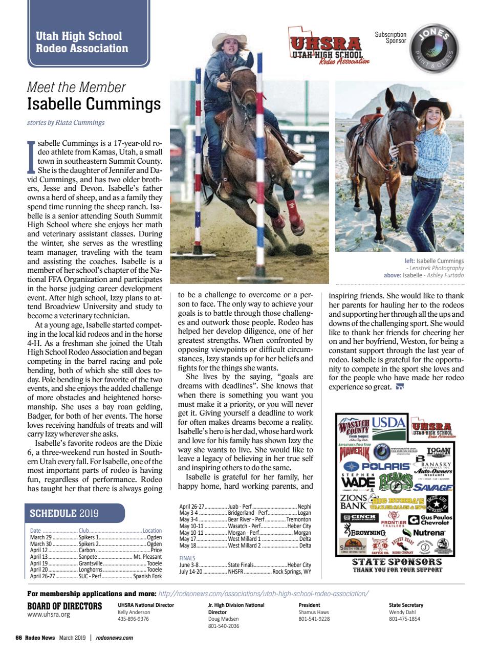 Rodeo Life Magazine - March 2019 Back Issue