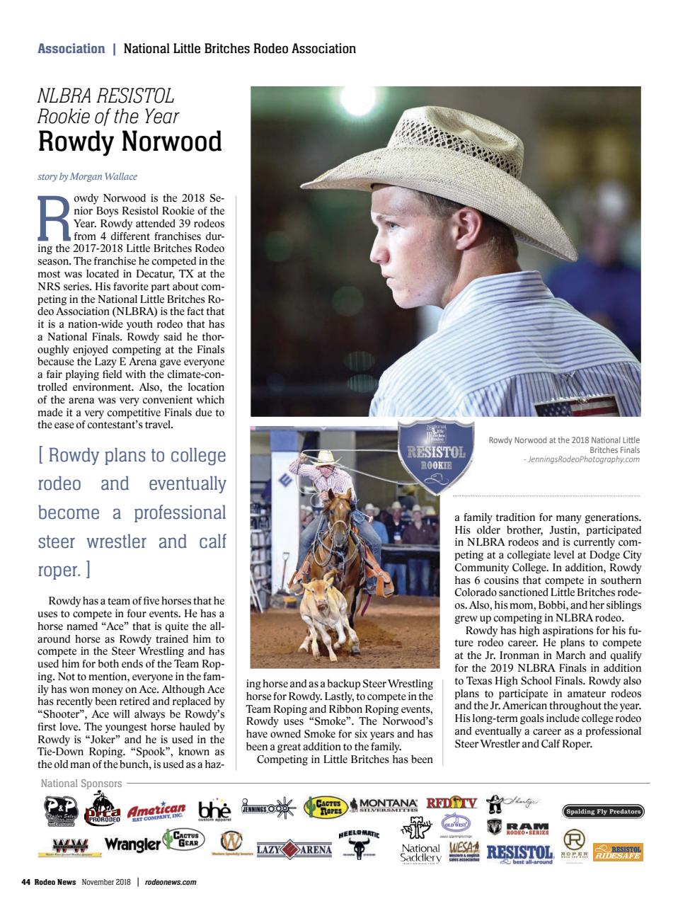 Rodeo Life Magazine - RN November 2018 Edición anterior