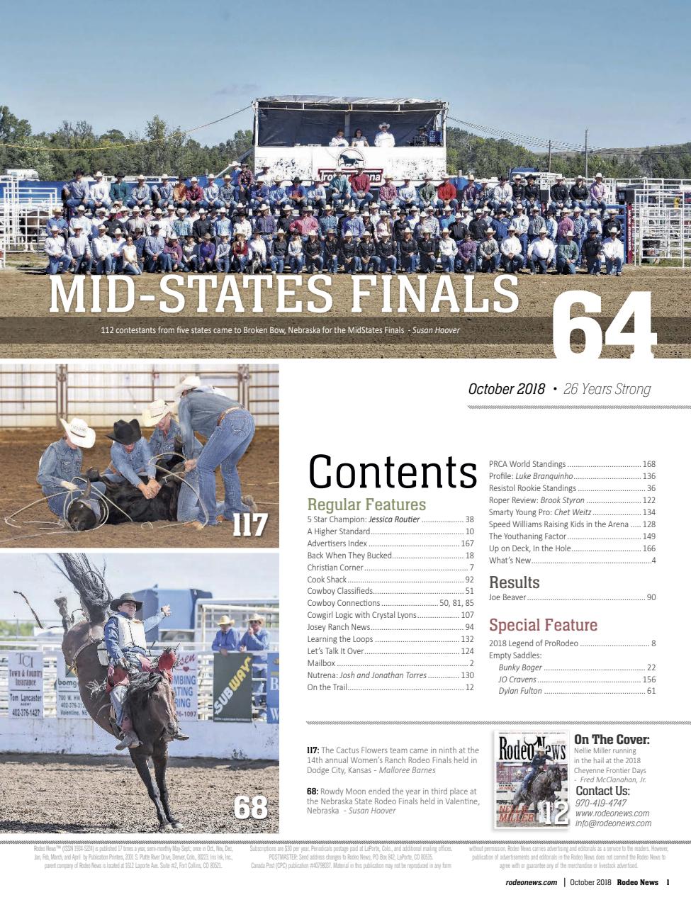 Rodeo Life Magazine - RN October 2018 Back Issue