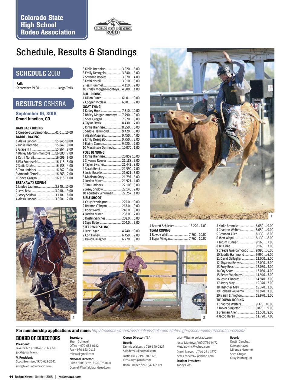Rodeo Life Magazine - RN October 2018 Back Issue