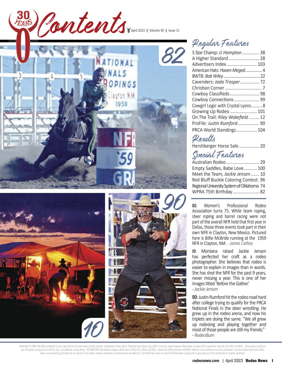 Rodeo Life Magazine - RN April 2023 Back Issue