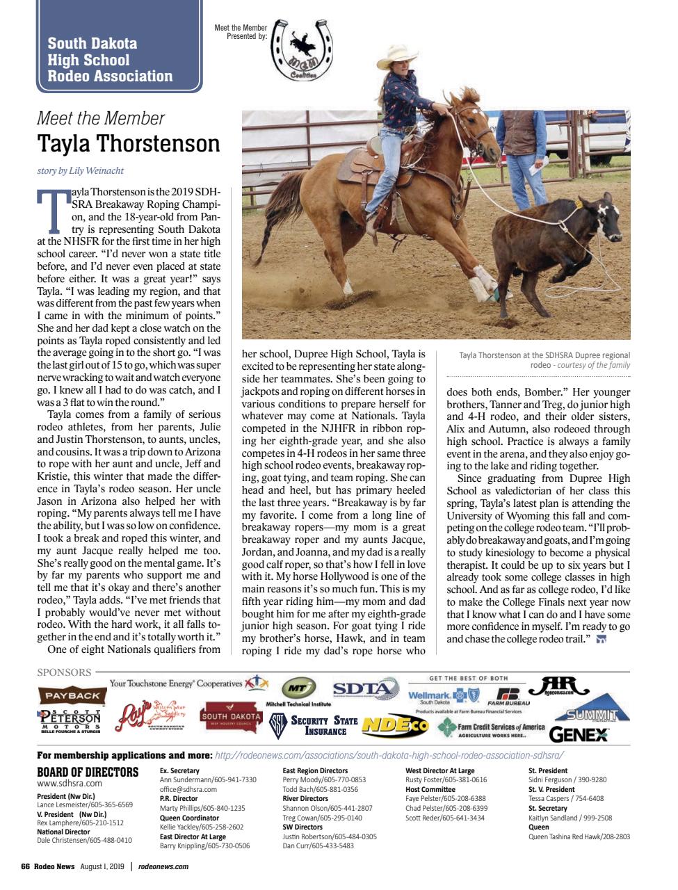 Rodeo Life Magazine - RN August 1st, 2019 Back Issue