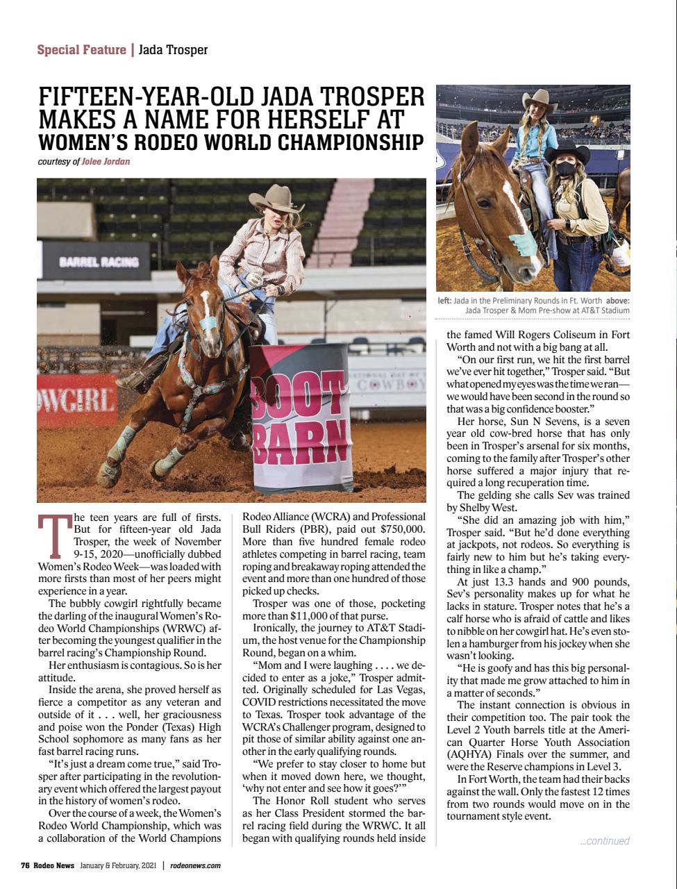 Rodeo Life Magazine - RN Jan-Feb 2021 Zurück Ausgabe