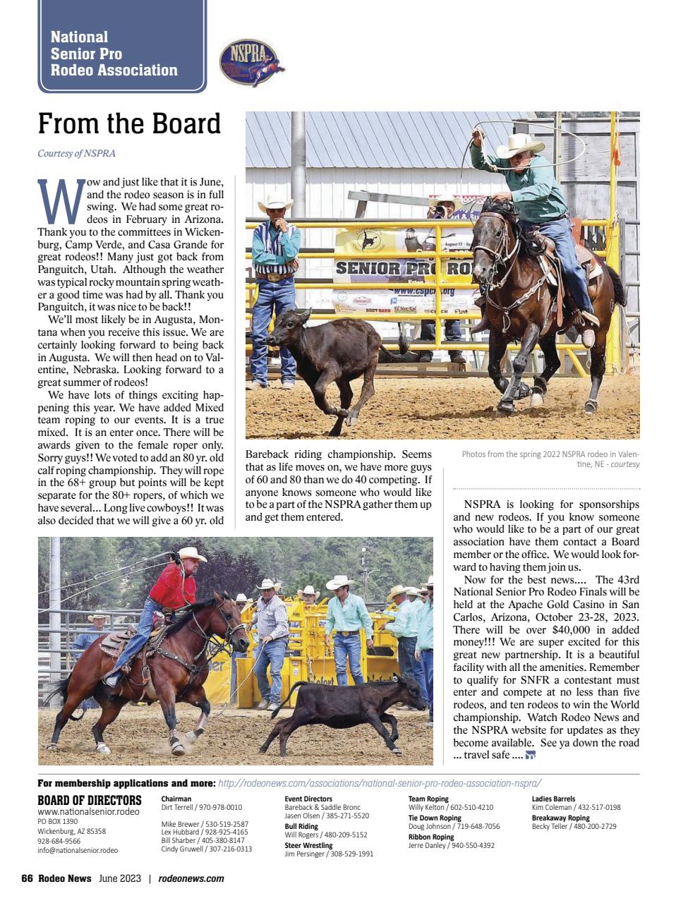 Rodeo Life Magazine - RN June 2023 Back Issue