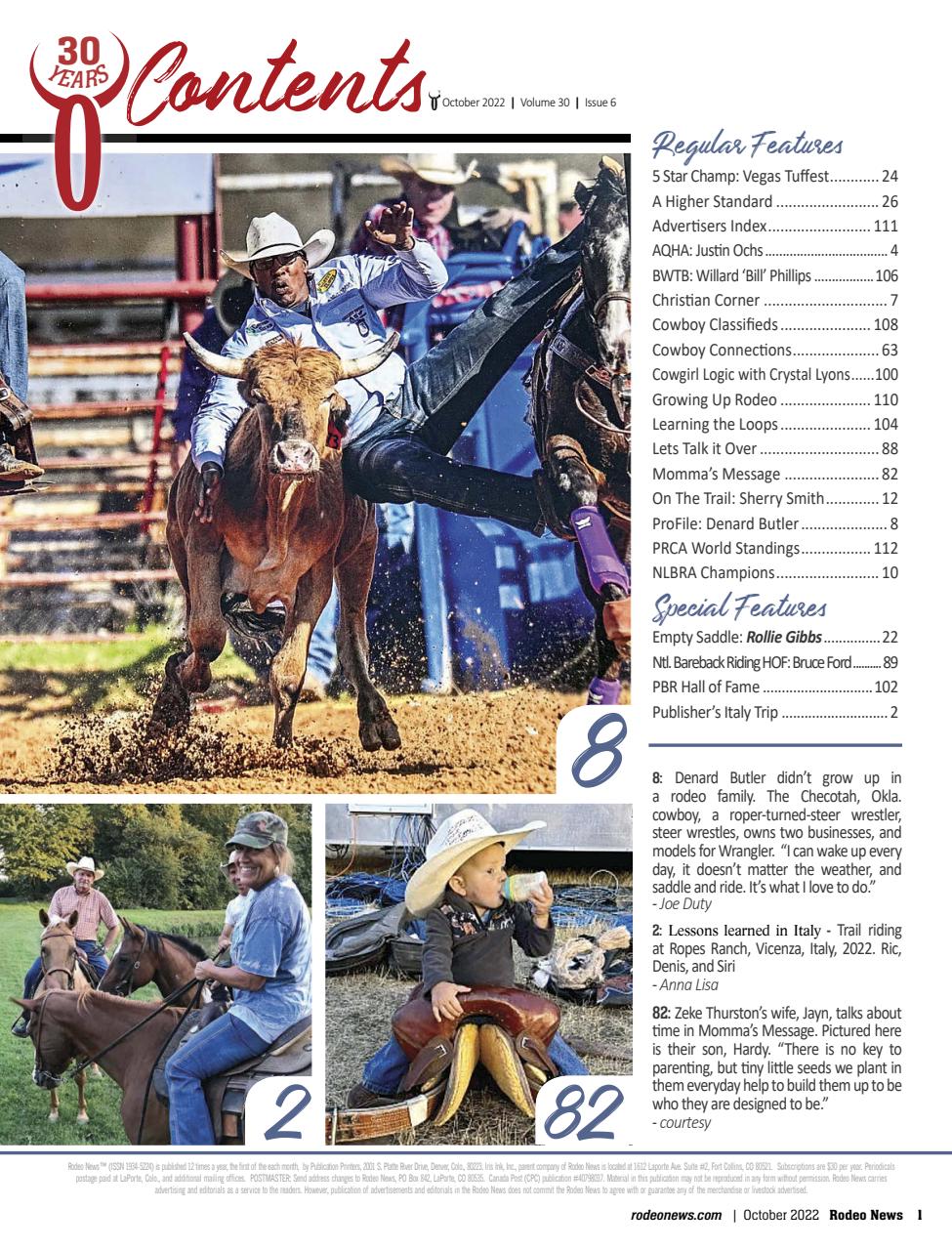 Rodeo Life Magazine - RN October 2022 Back Issue