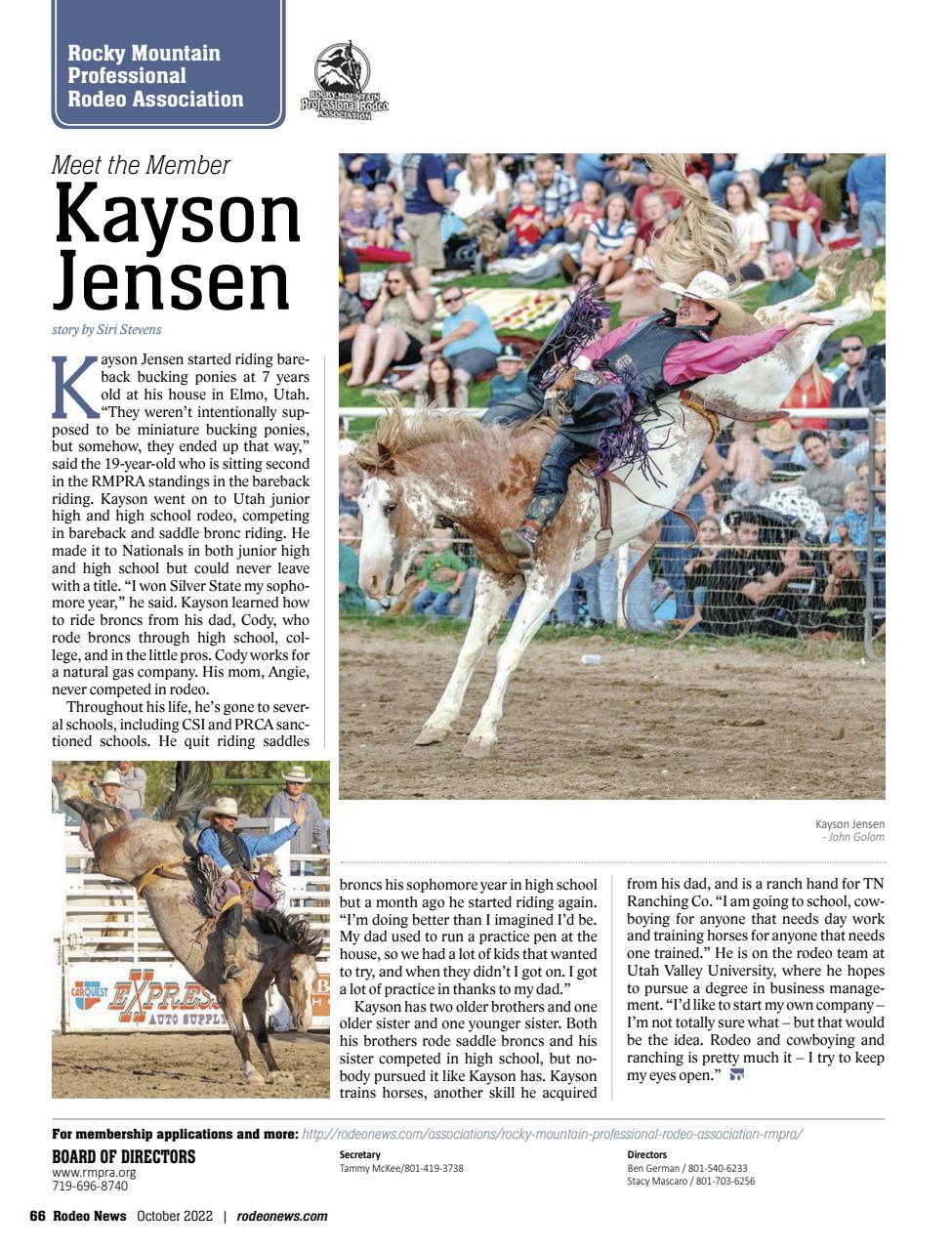 Rodeo Life Magazine - RN October 2022 Back Issue