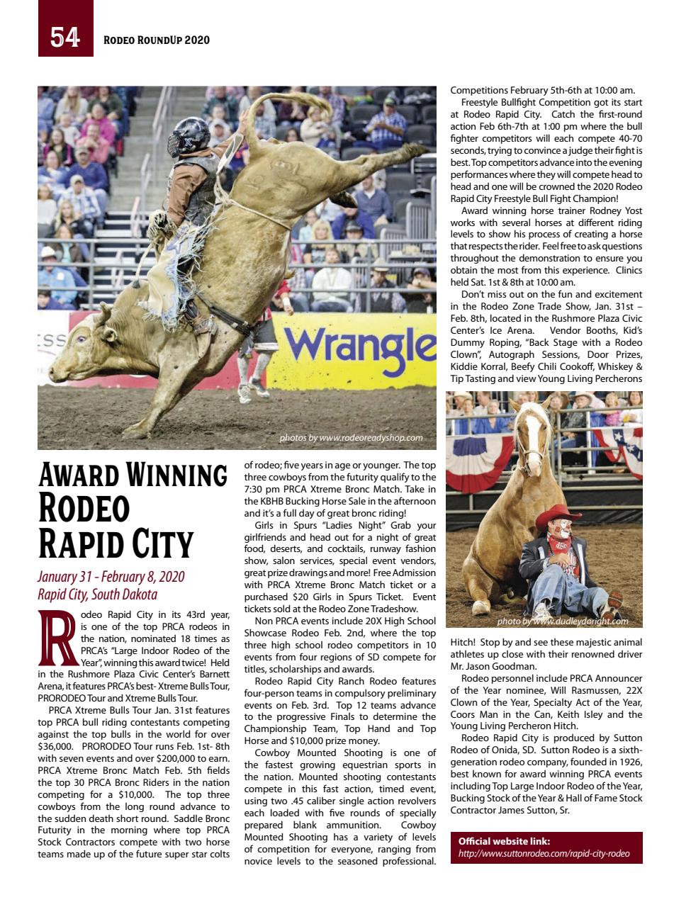 Rodeo Life Magazine - Rodeo RoundUp 2020 Back Issue
