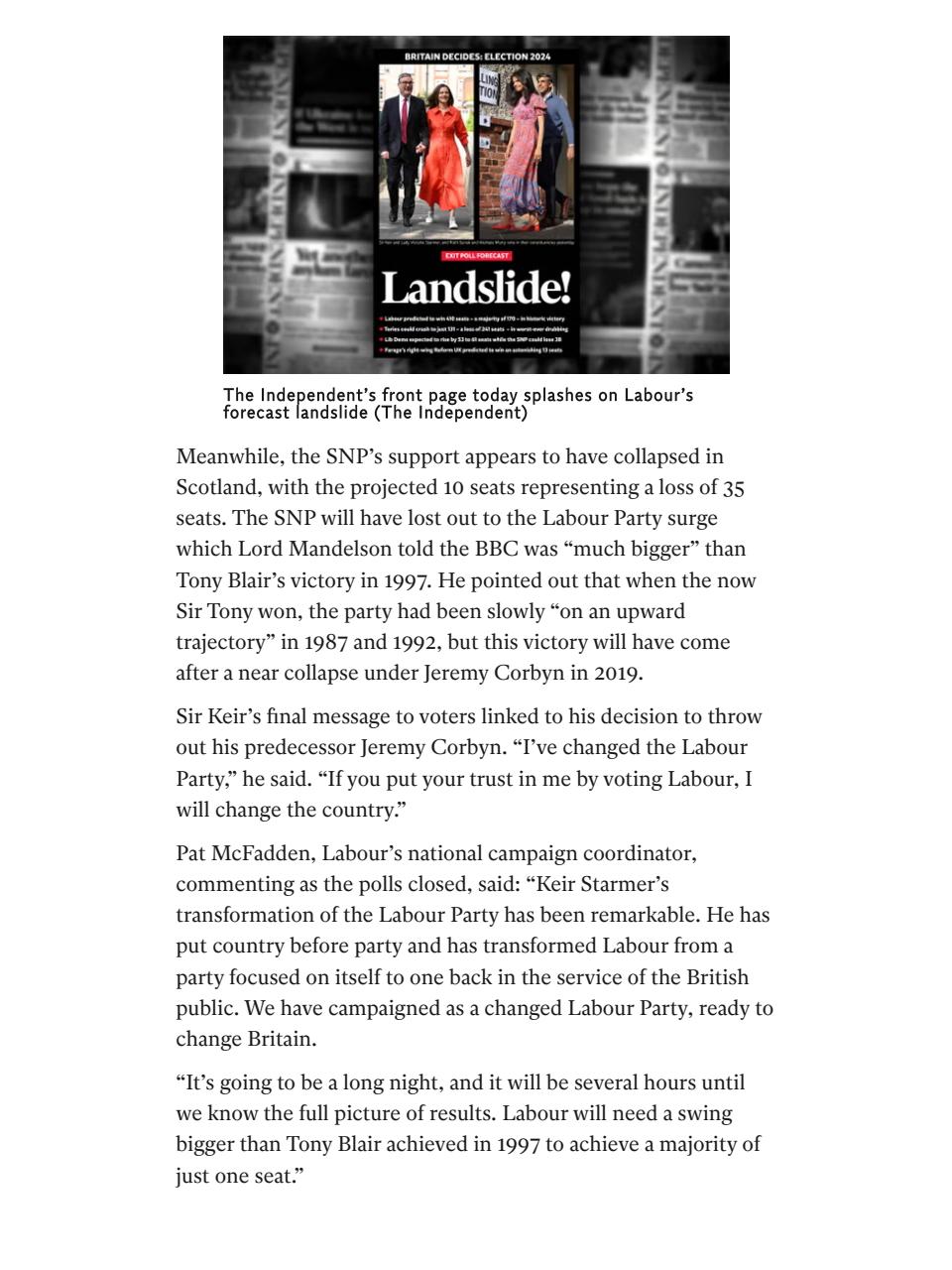 The Independent Daily Edition Newspaper - Friday, July 5, 2024 Back Issue