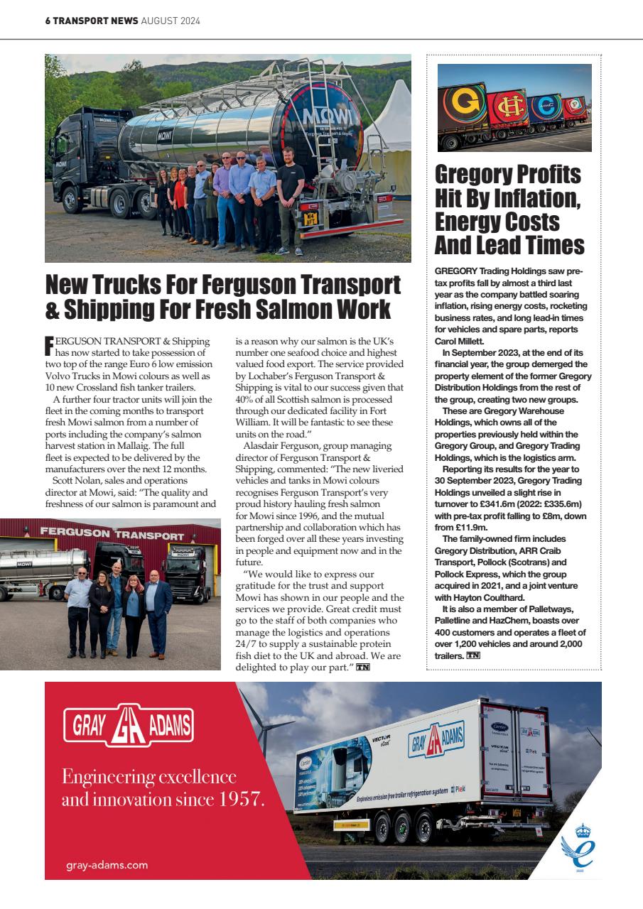 Transport News Magazine Subscriptions and Transport News August 2024 Issue