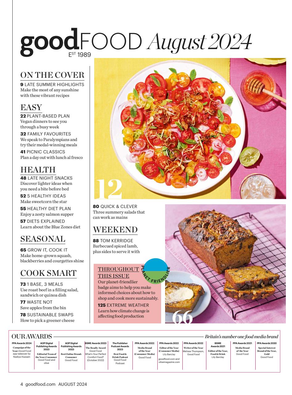 Good Food Magazine Subscriptions and August 2024 Issue