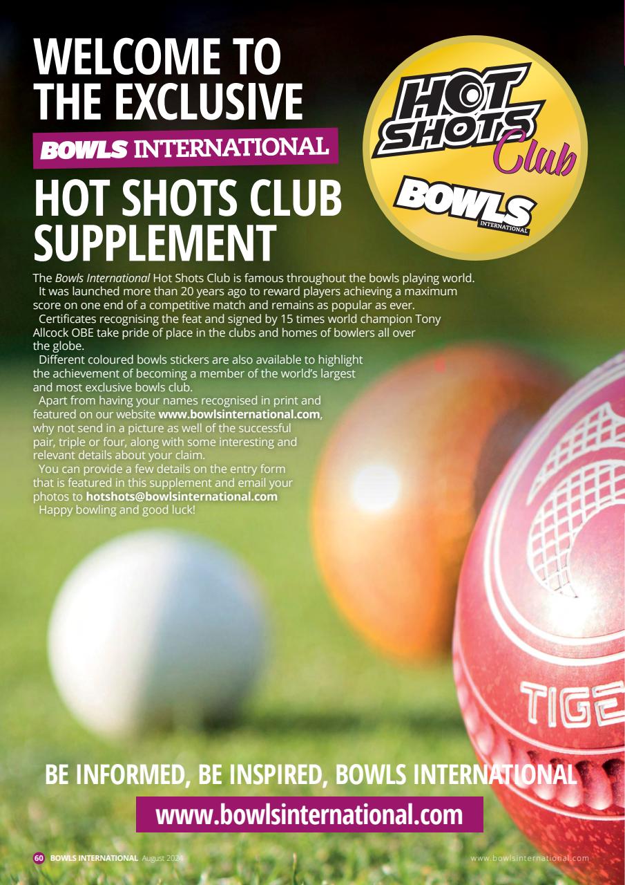 Bowls International Magazine Subscriptions and August 2024 Issue