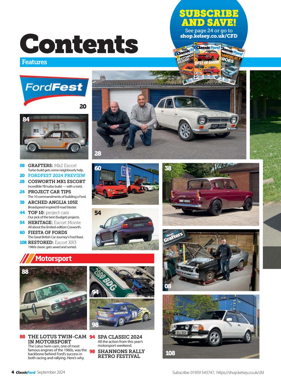 Classic Ford Magazine Subscriptions and Sep-24 Issue