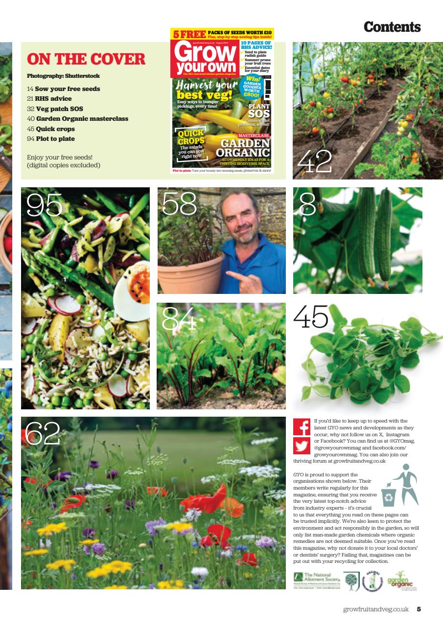 Grow Your Own Magazine Subscriptions and August-24 Issue