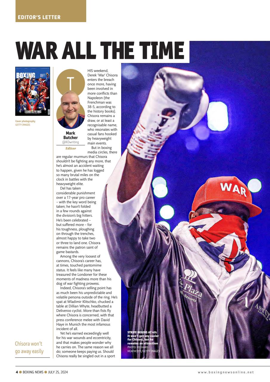 Boxing News Magazine - 25-Jul 2024 Back Issue