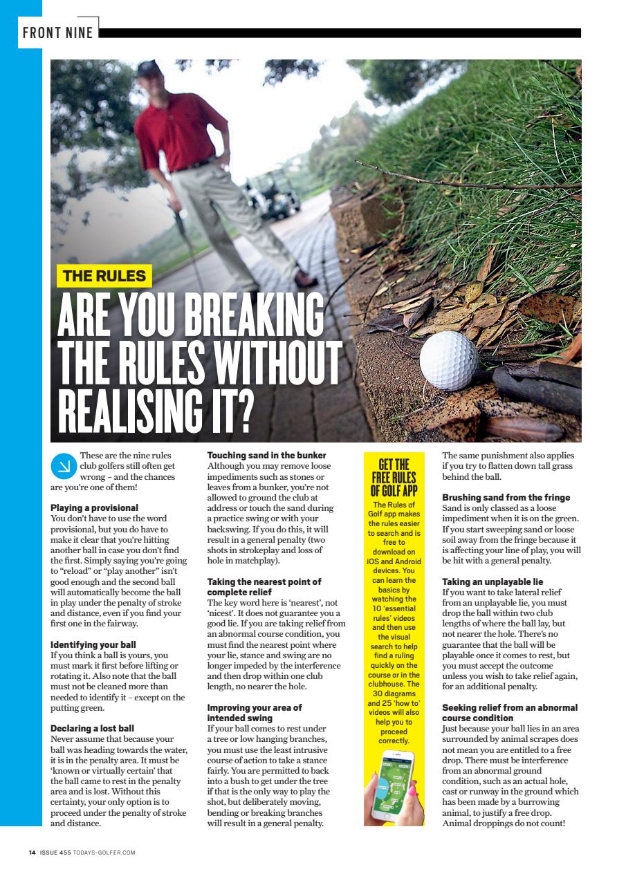 Today's Golfer Magazine Subscriptions and 455 Issue