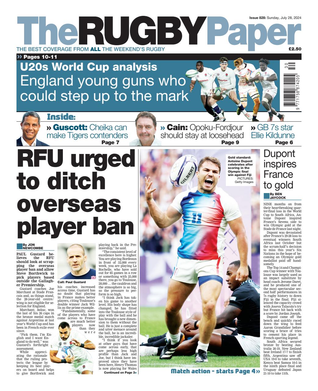 The Rugby Paper Magazine - 28th July 2024 Back Issue