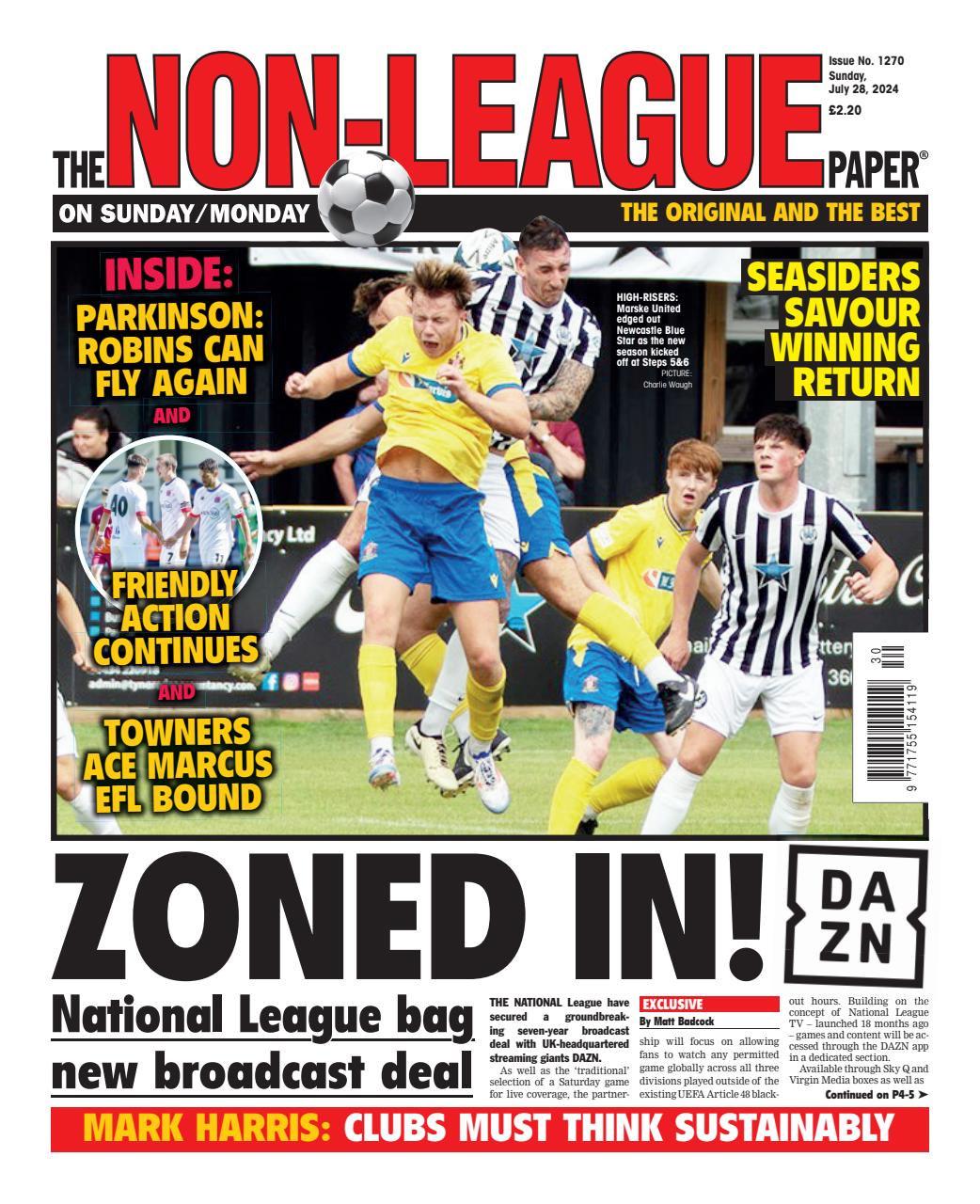 The Non-League Football Paper Magazine - 28th July 2024 Back Issue