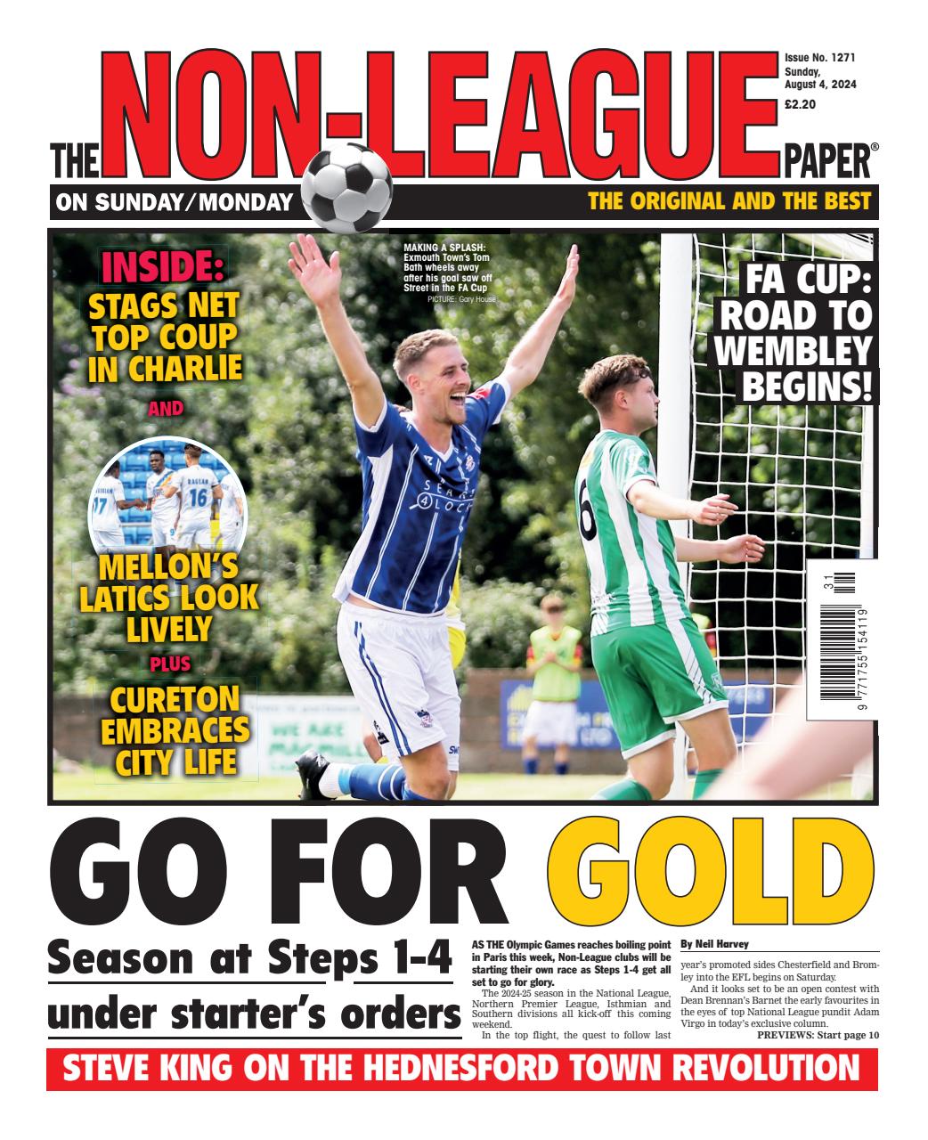 The Non-League Football Paper Magazine - 4th August 2024 Back Issue