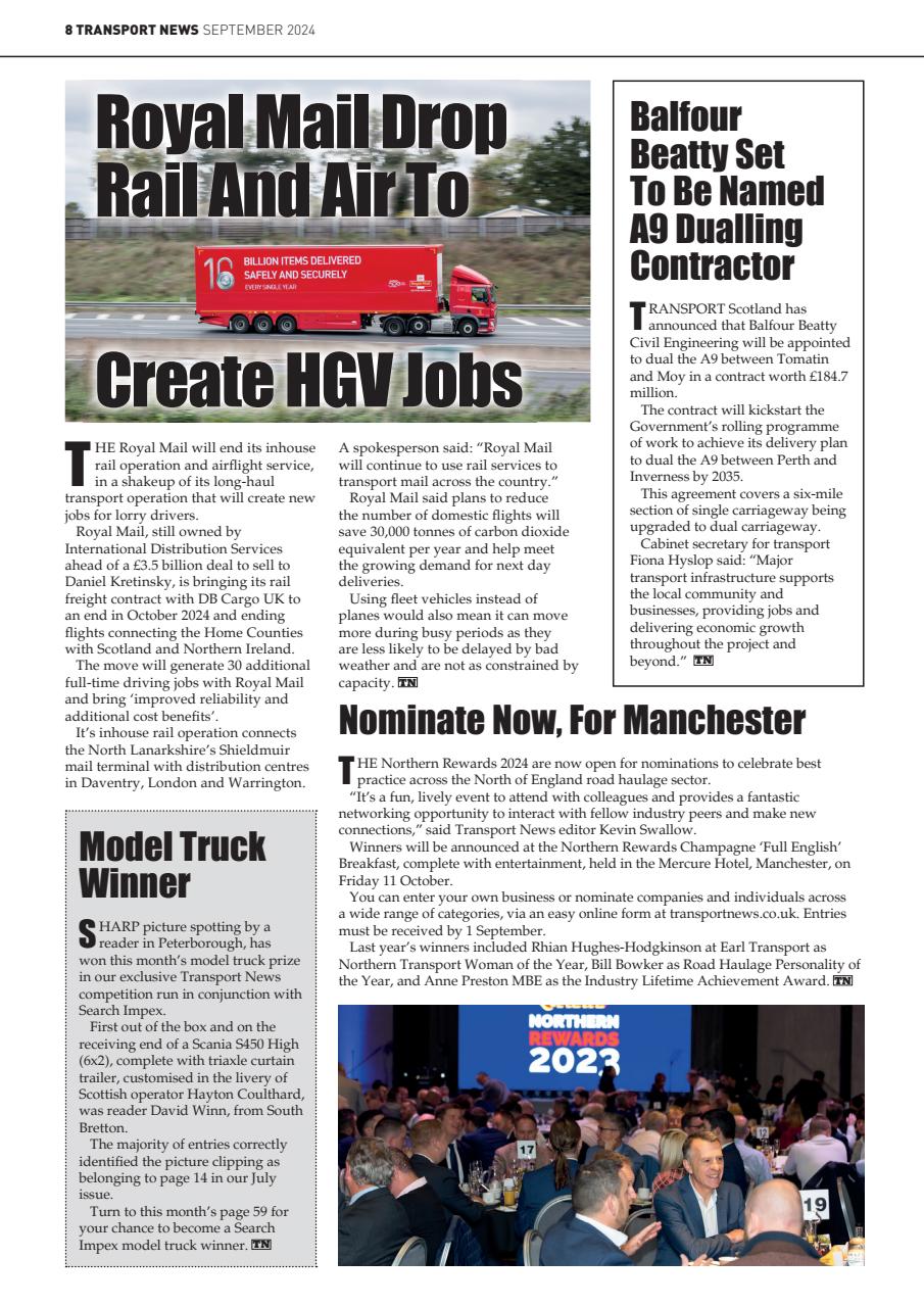 Transport News Magazine - Transport News September 2024 Back Issue