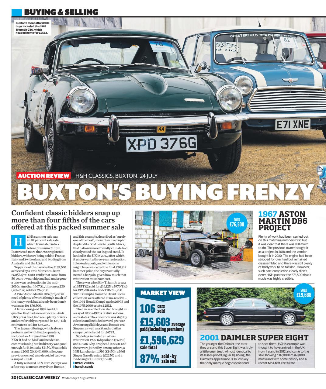 Classic Car Weekly Magazine - 07-Aug-2024 Back Issue