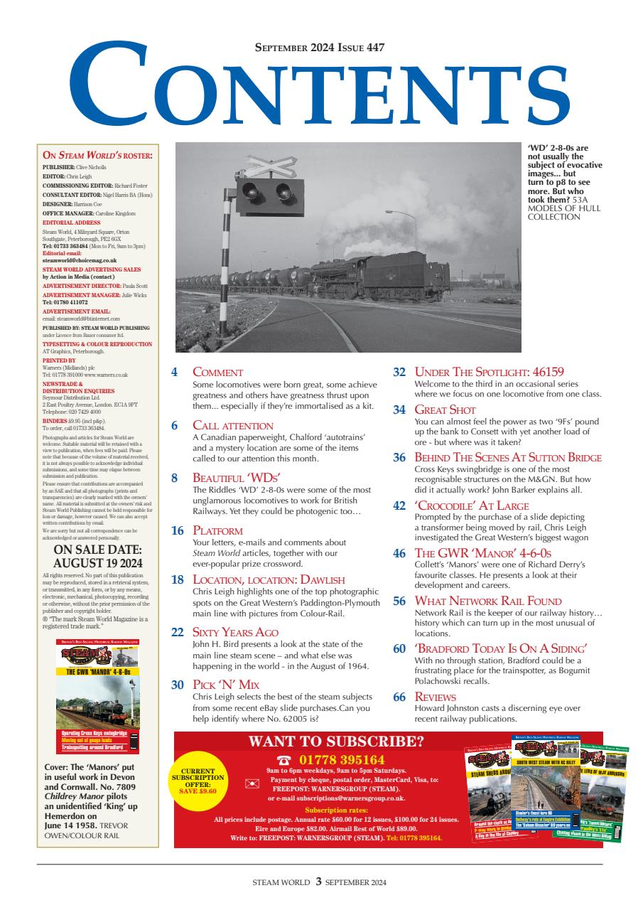 Steam World Magazine - September 2024 Back Issue