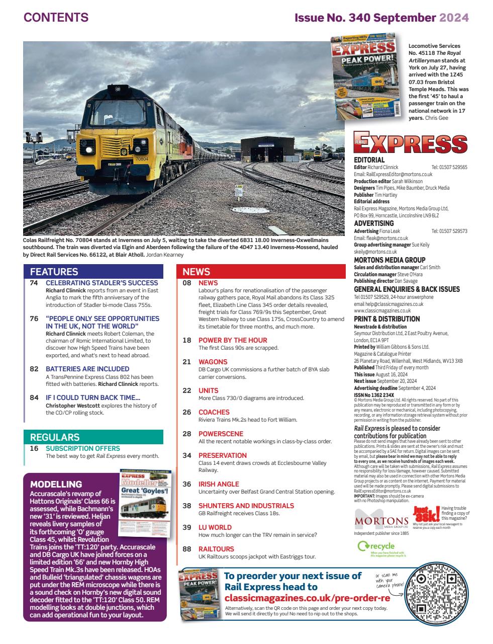 Rail Express Magazine - September 2024 Back Issue