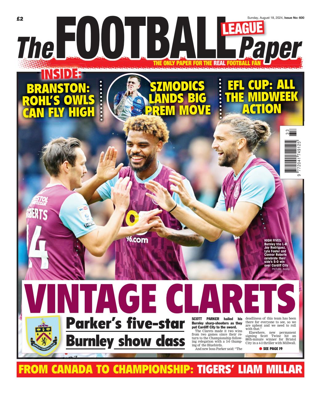 The Football League Paper Magazine - 18th August 2024 Back Issue