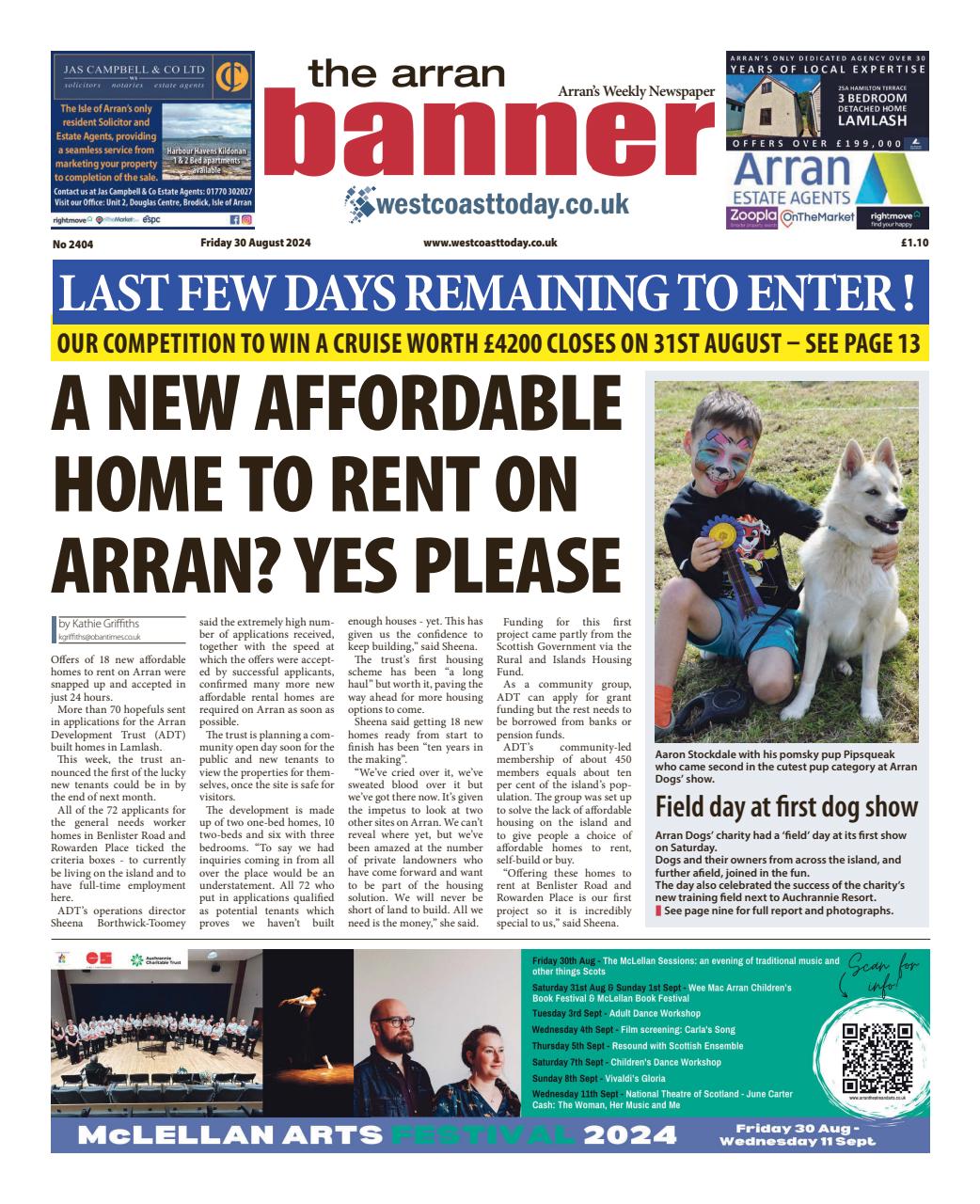 Arran Banner Magazine - 30/08/2024 Back Issue