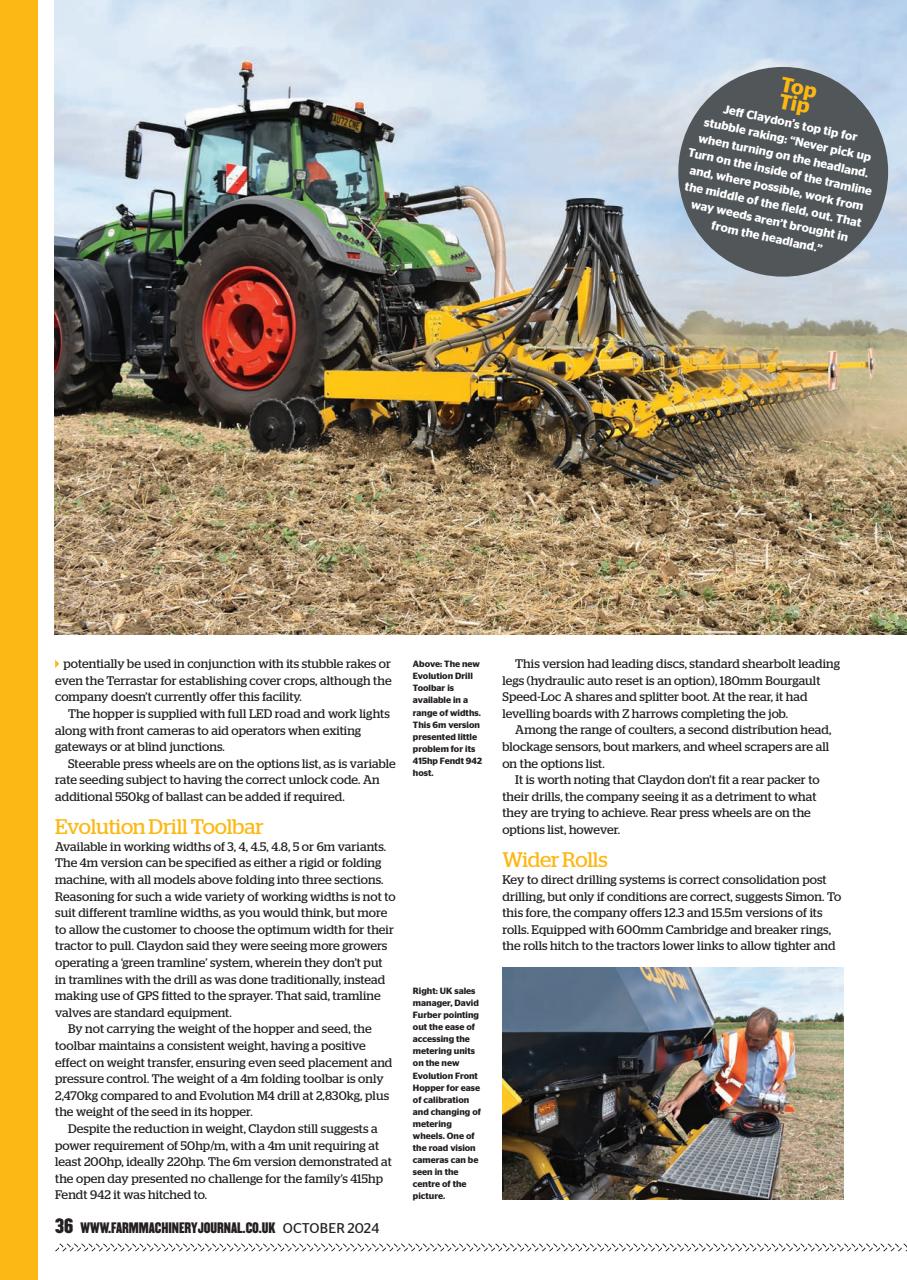 Farm Machinery Journal Magazine - October 2024 Back Issue