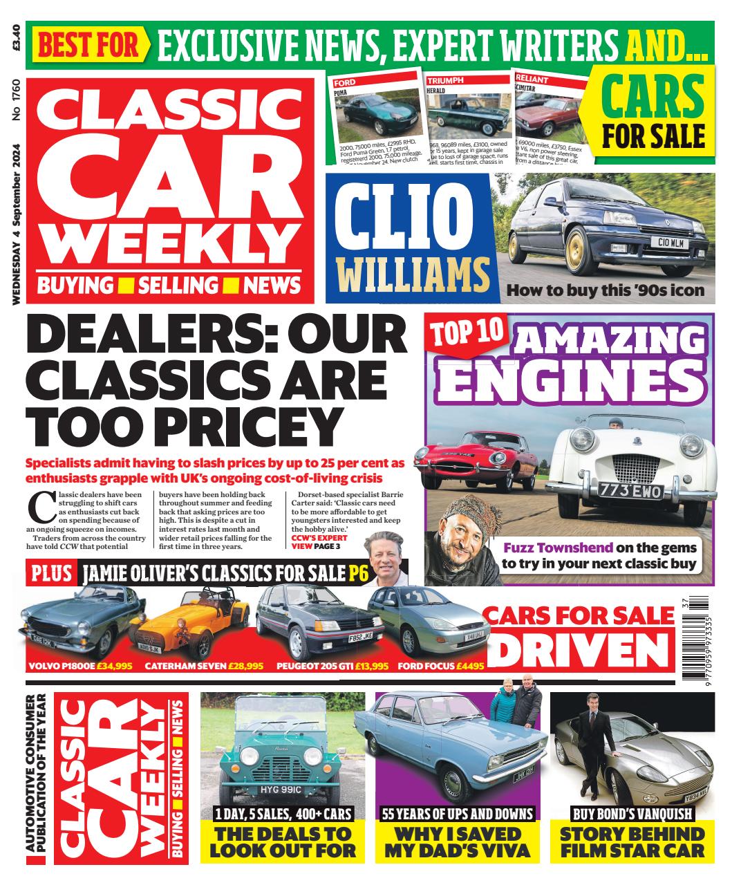 Classic Car Weekly Magazine - 04-Sep-2024 Back Issue