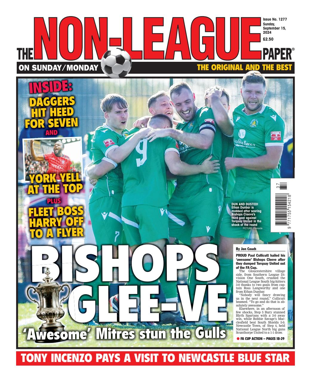The Non-League Football Paper Magazine - 15th September 2024 Back Issue