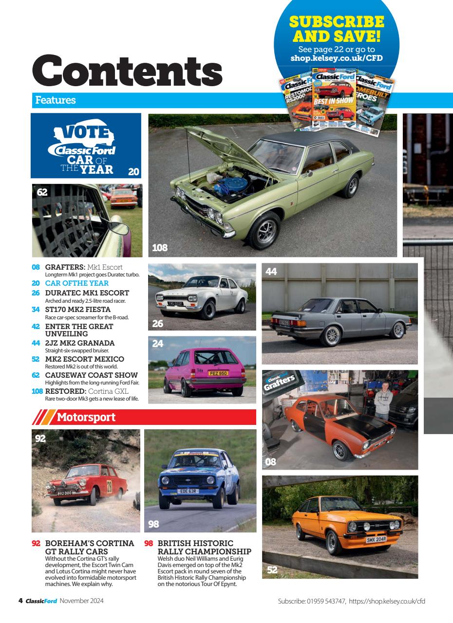 Classic Ford Magazine Subscriptions and Nov-24 Issue