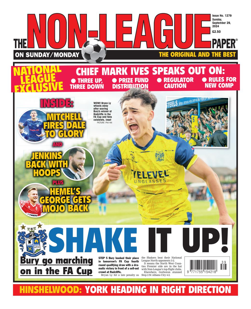 The Non-League Football Paper Magazine - 29th September 2024 Back Issue